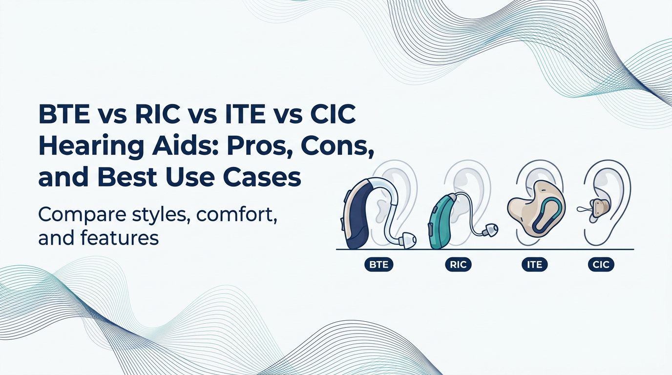 BTE vs RIC vs ITE vs CIC Hearing Aids: Pros, Cons, and Best Use Cases ...